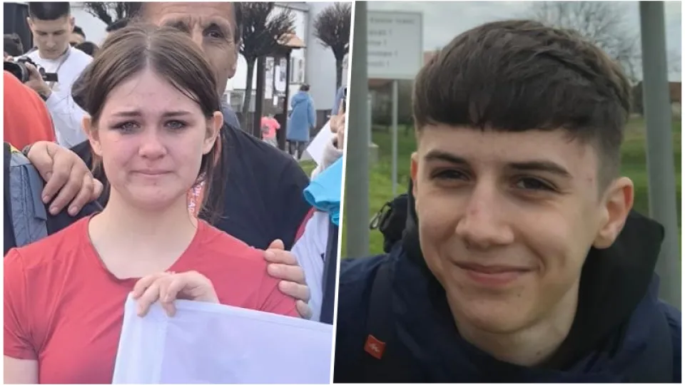 Ana (15) i Demian (15) iz Čazme prevalili 61 km od Kaptola do Kaptola ...